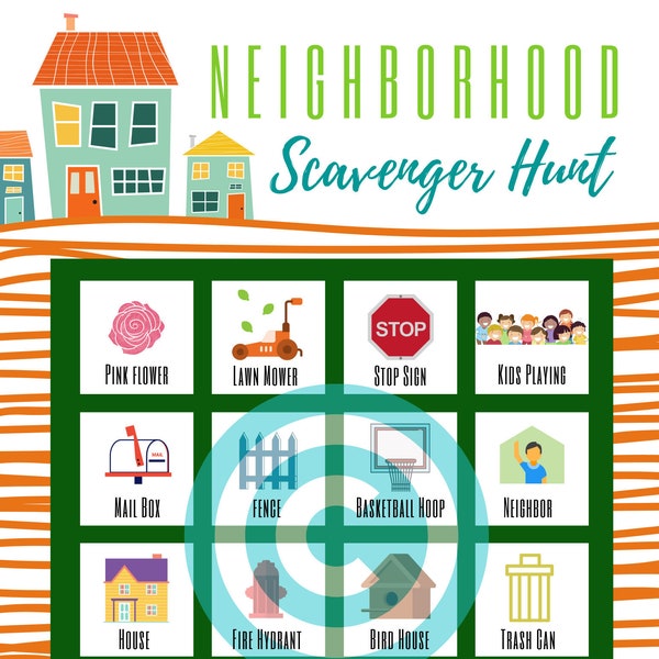 Neighborhood Scavenger Hunt - Etsy