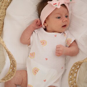 Baby Handmade Panama With Daisy and Cherry Embroidery, With Bow ...