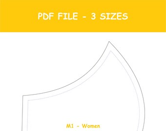 Face Mask Pattern Pdf - Etsy