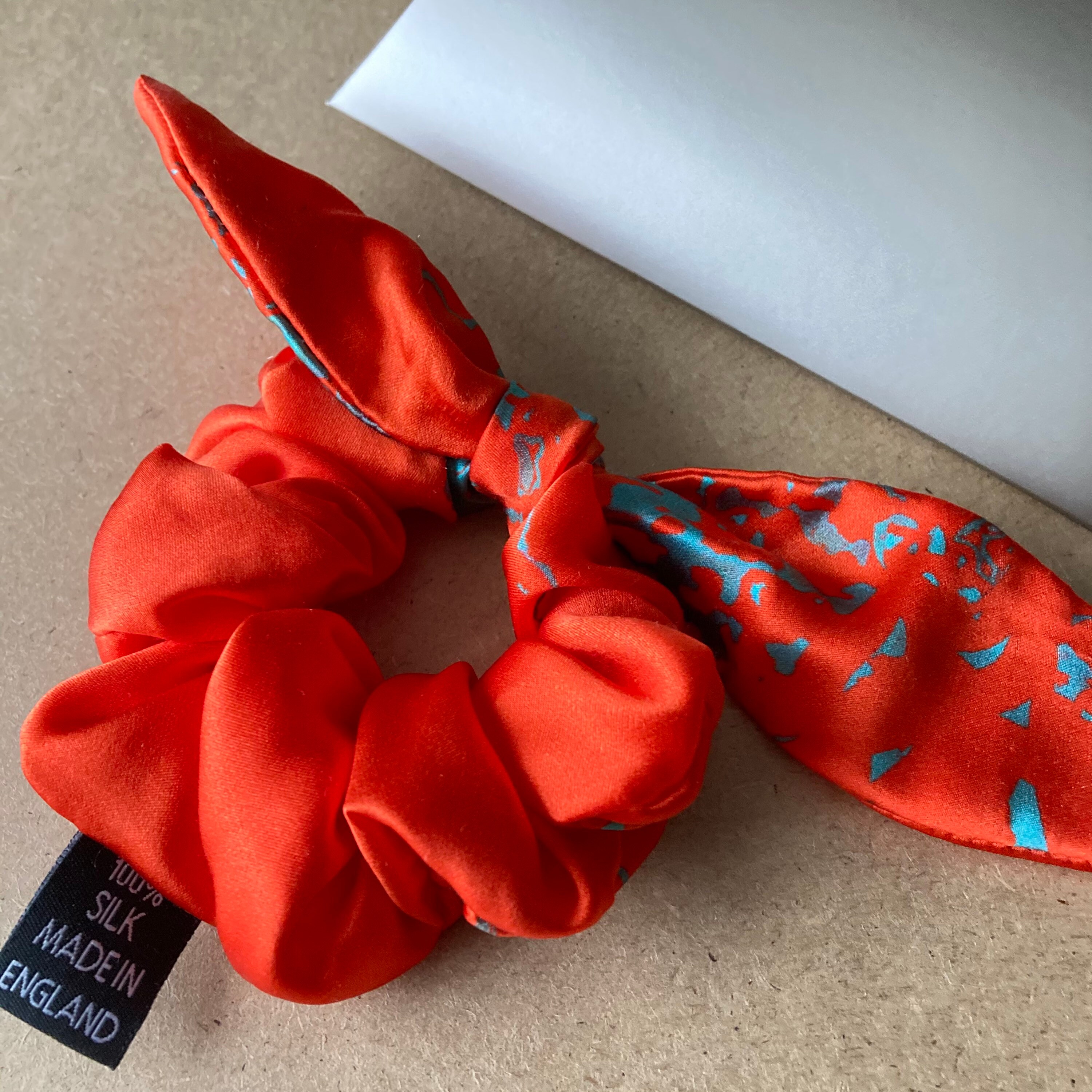 100% Silk Bunny Ears Scrunchie Silk Hair Scrunchies Hair | Etsy