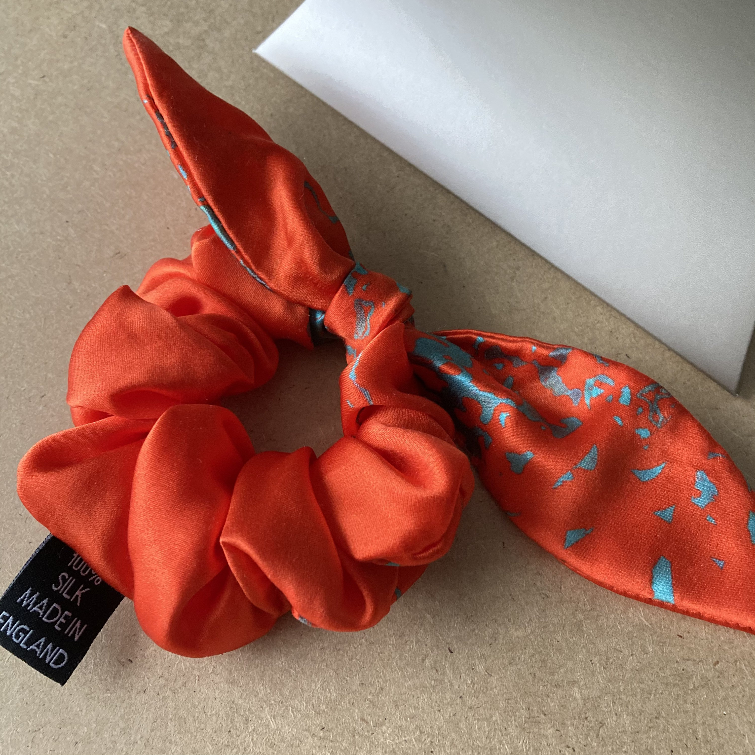 100% Silk Bunny Ears Scrunchie Silk Hair Scrunchies Hair | Etsy