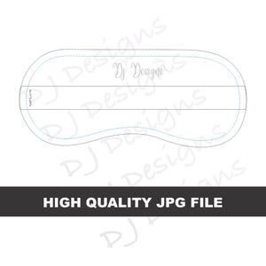 Eye Mask Pattern Template Eye Mask Sewing Pattern Digital Download 6 X ...