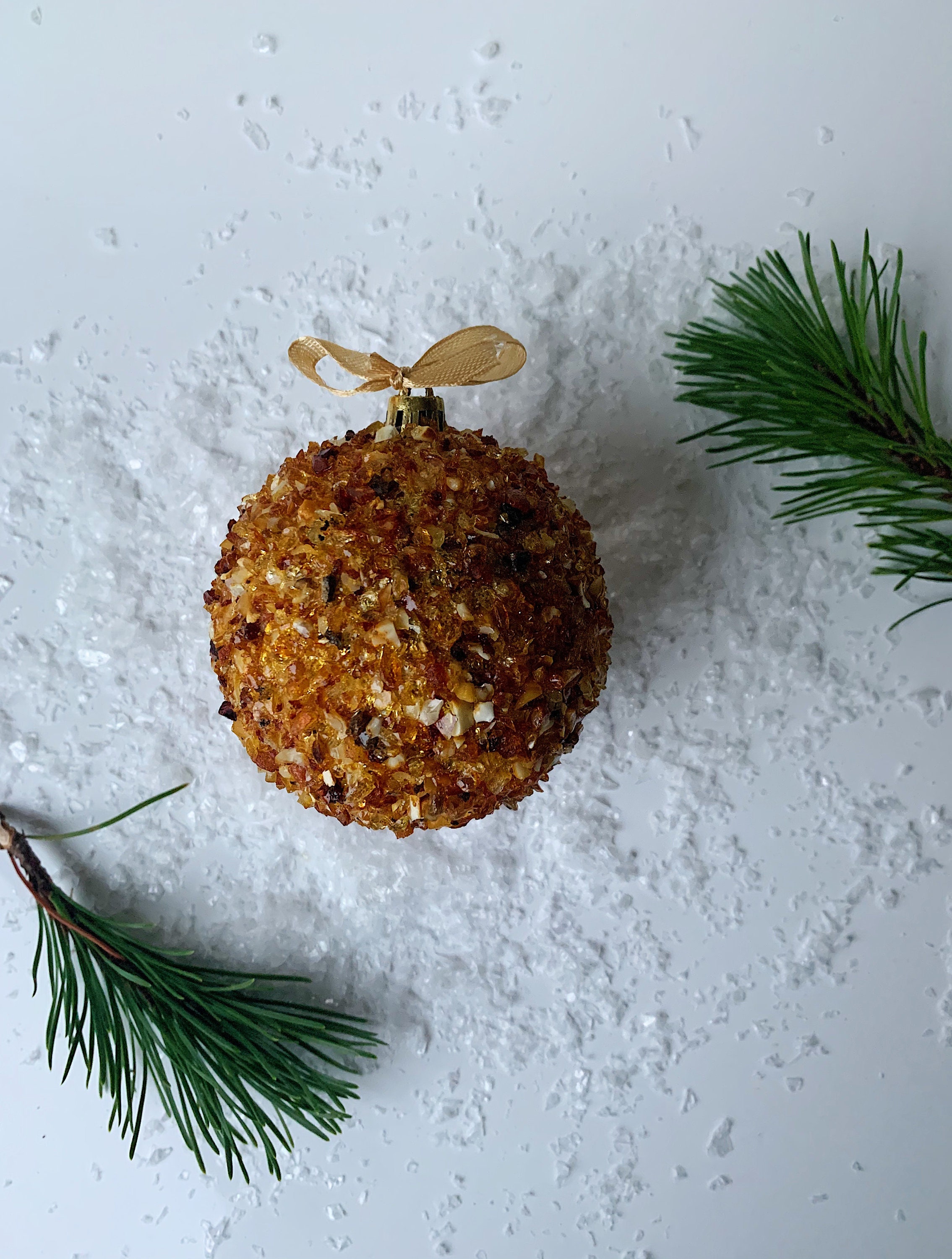 Christmas Tree Decoration With the Natural Baltic Amber | Amber ...