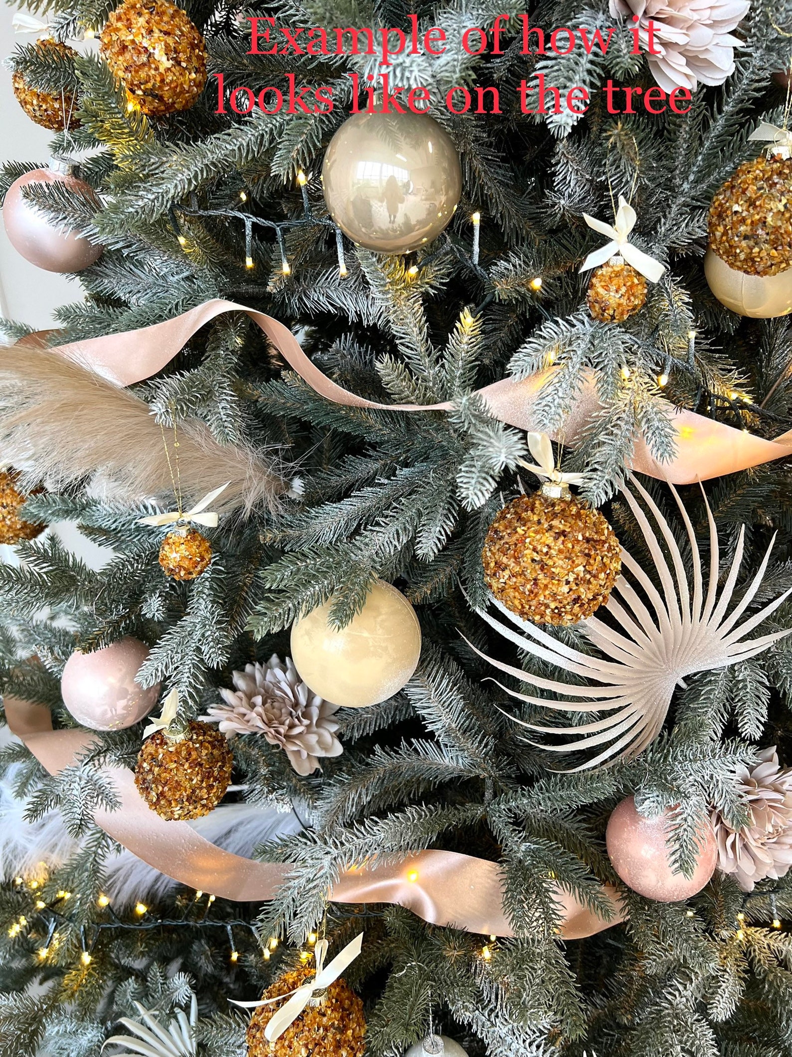 Christmas Tree Decoration With the Natural Baltic Amber | Amber ...