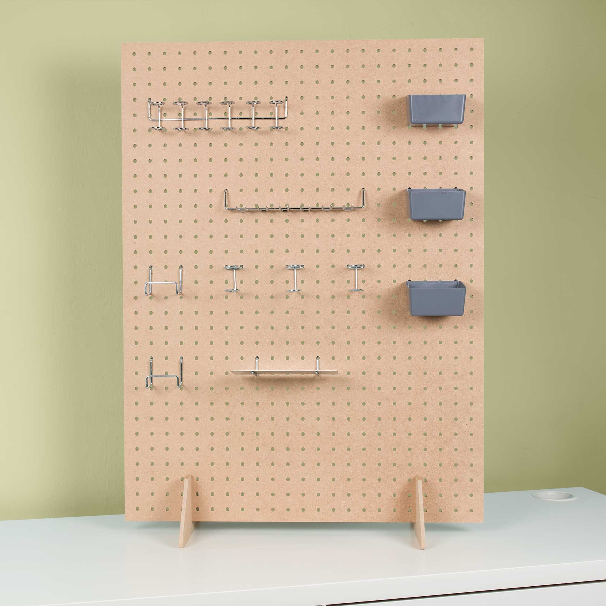 Freestanding Table Top Pegboard 800 X 600 Mm With 25 Mm - Etsy UK