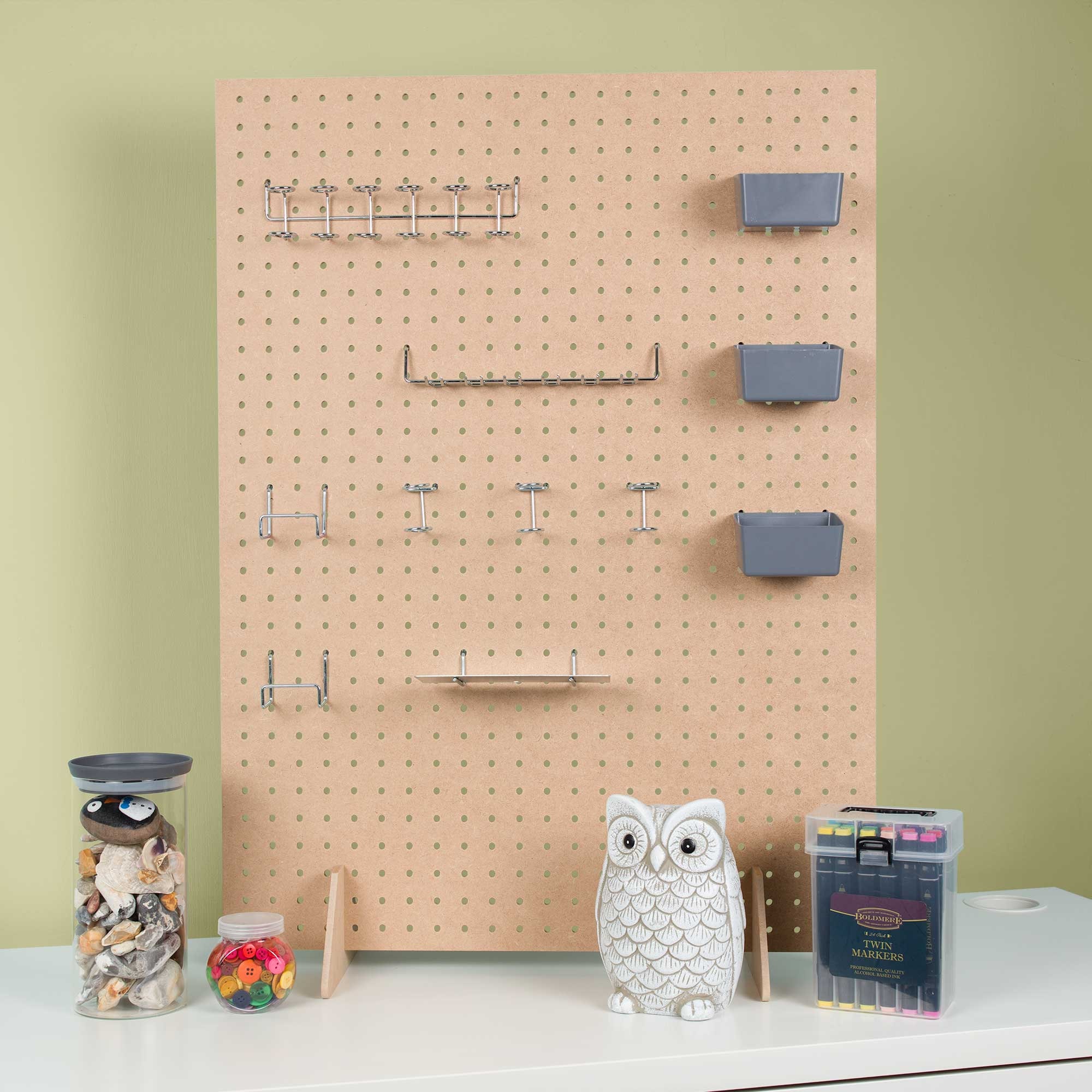 Freestanding Table Top Pegboard 800 X 600 Mm With 25 Mm - Etsy UK