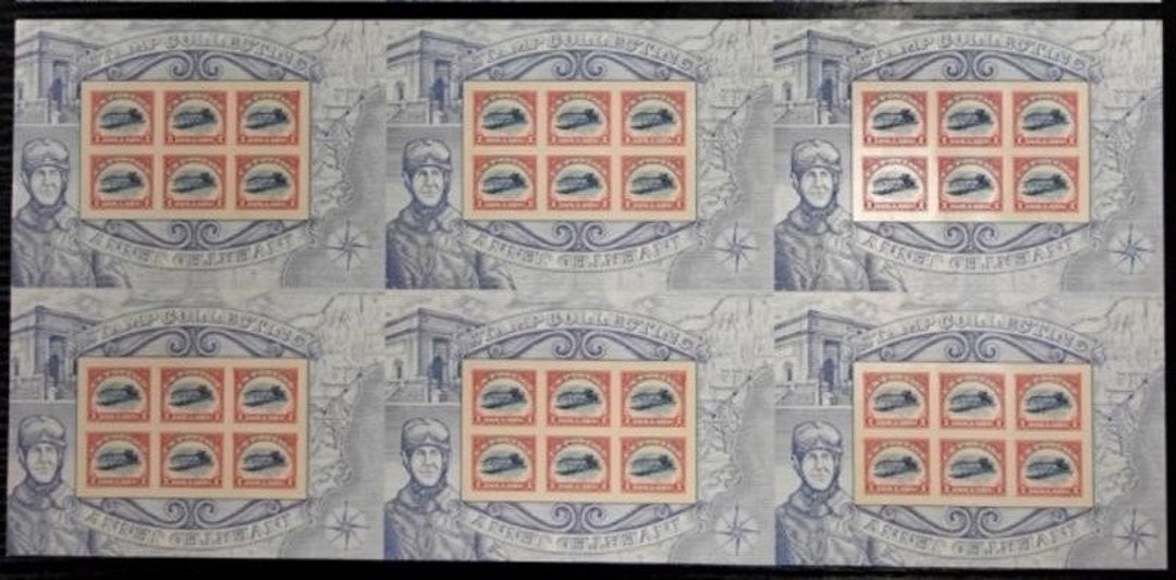 U.S. Air Mail Stamps Reproduction Error 1918 Inverted Curtiss Jenny Sc ...