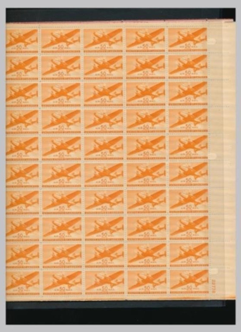 U.S. Air Mail Stamp Sheets C25-C31: Complete Mint Set - Etsy