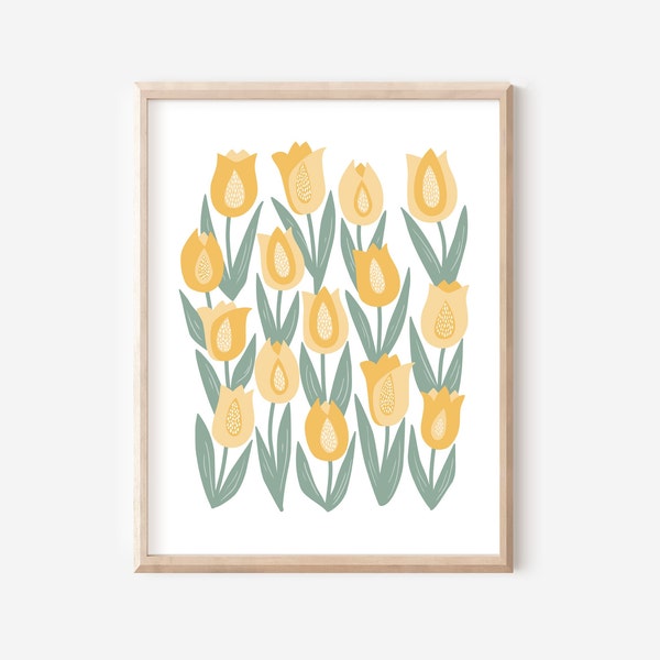 Tulip Print - Etsy