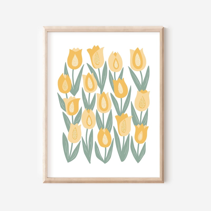 Tulip Print - Etsy