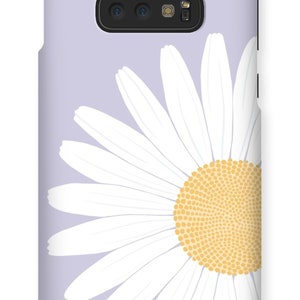 Lilac floral phone case personalised daisy flower on purple | Etsy