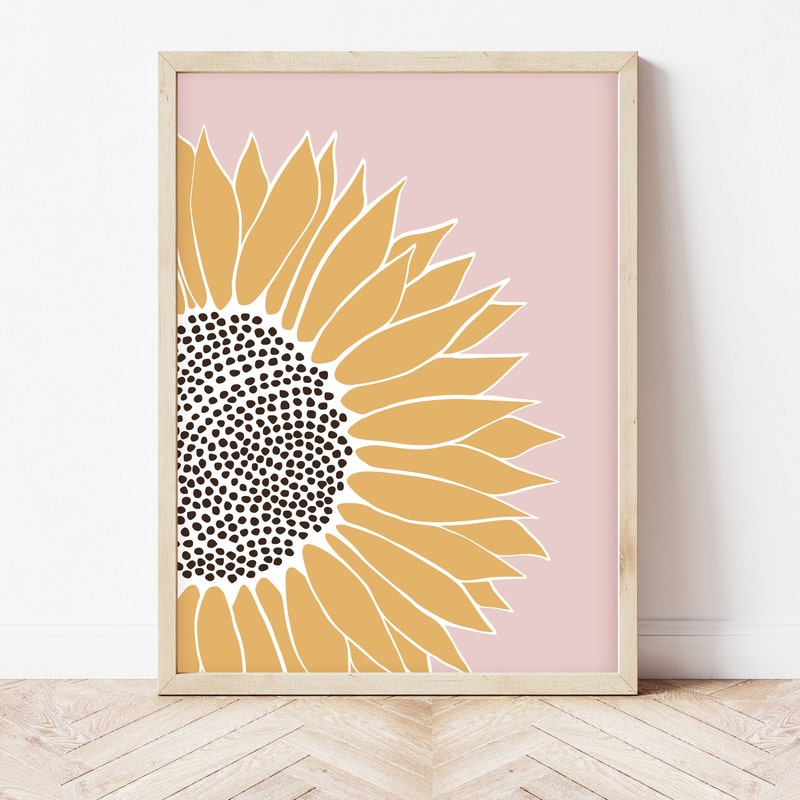 Pink Sunflower - Etsy