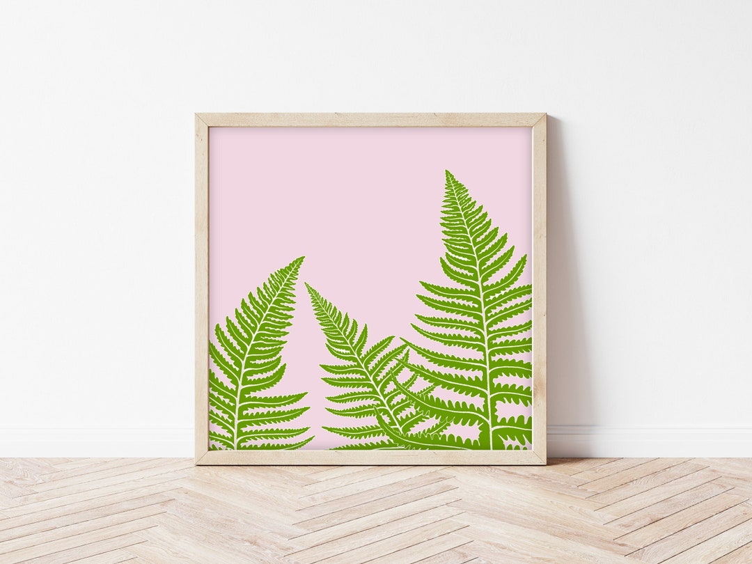 Fern Leaves Botanical Art Print Wall Art Plant Print - Etsy