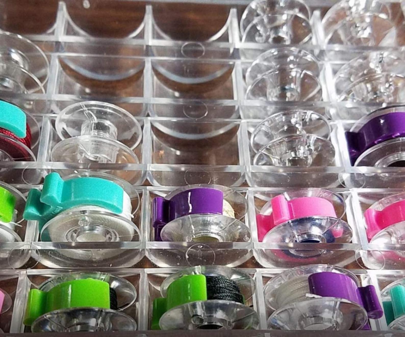 36 Bobbin Clips: Sewing Thread Spool Holders, Assorted Colors - Etsy