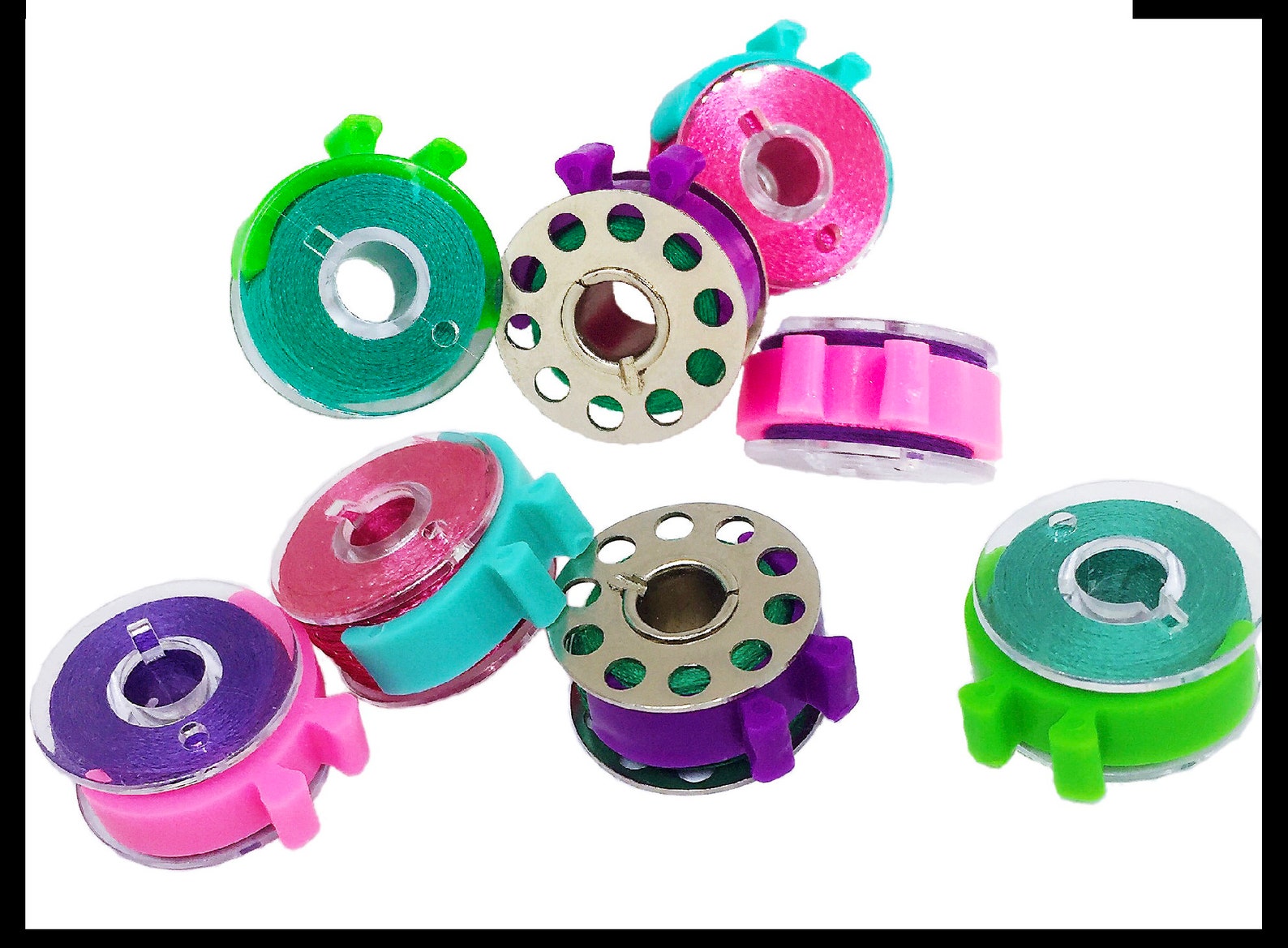 Peavytailor 36 Pcs (#12) Bobbin Holder Bobbin Clip Bobbin Cover Spool ...