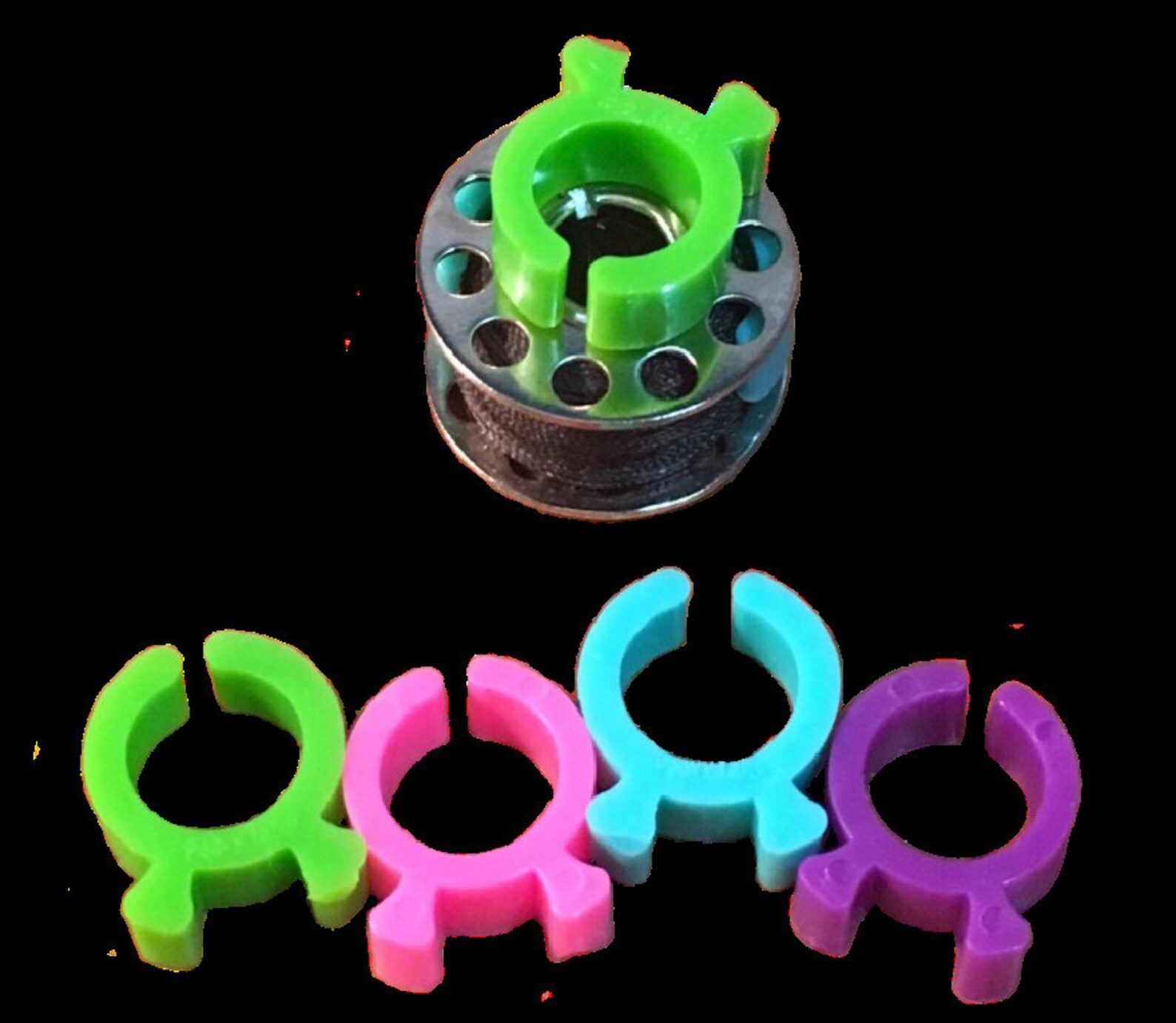 Peavytailor 36 Pcs (#12) Bobbin Holder Bobbin Clip Bobbin Cover Spool ...