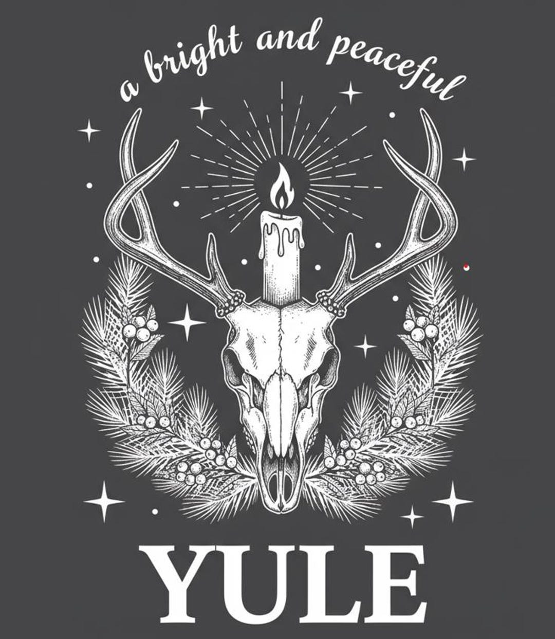 Yule Skull Wrapping Paper - Etsy