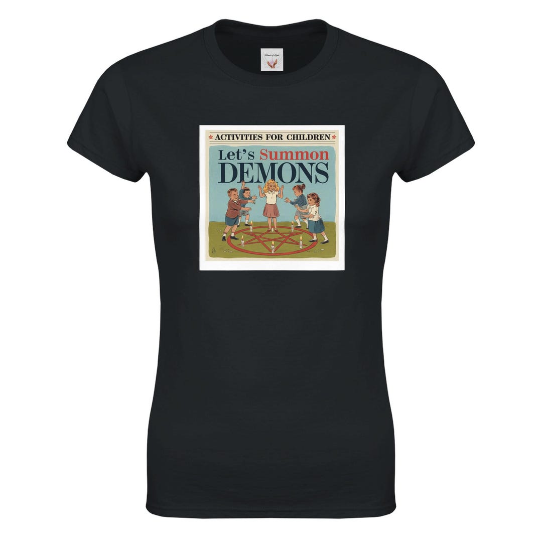 Let's Summon Demons T-shirt | Dark Humor Seance Design | - Etsy