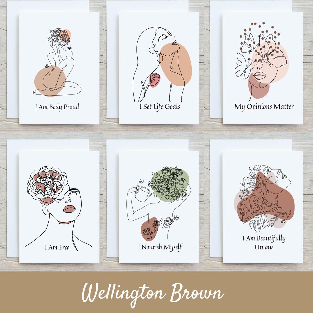 Body Positive Cards, Motivational Cards, Affirmation Cards for Women ...