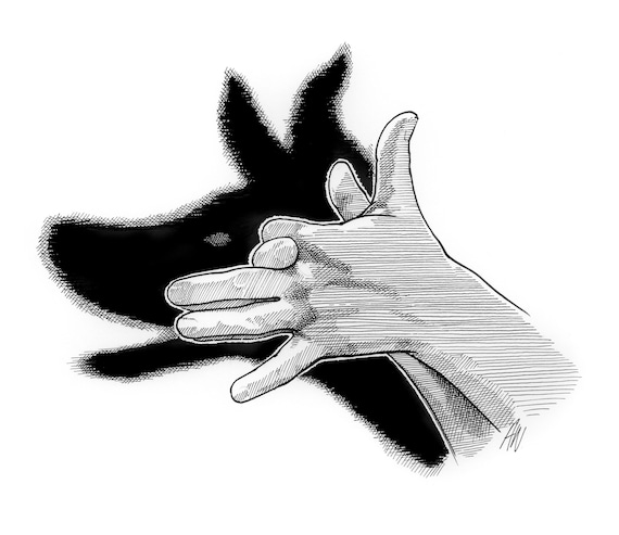 Dog Shadow Puppet