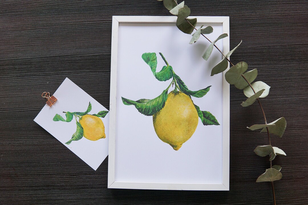 Poster Art Print DIN A4 Lemon Art Print - Etsy