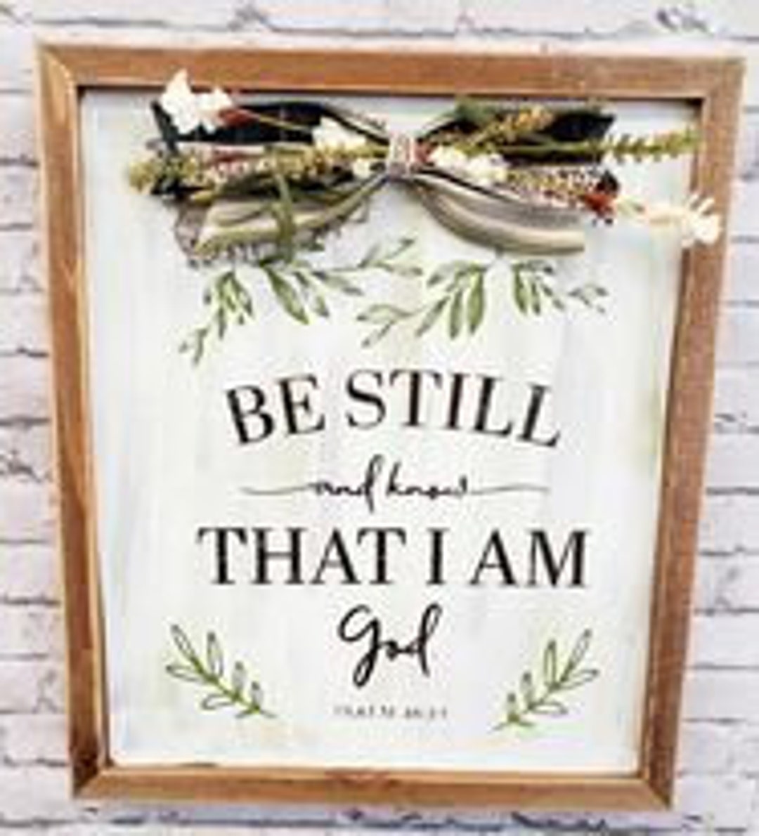 Be Still and Know Scripture Wall Art Gift Item - Etsy