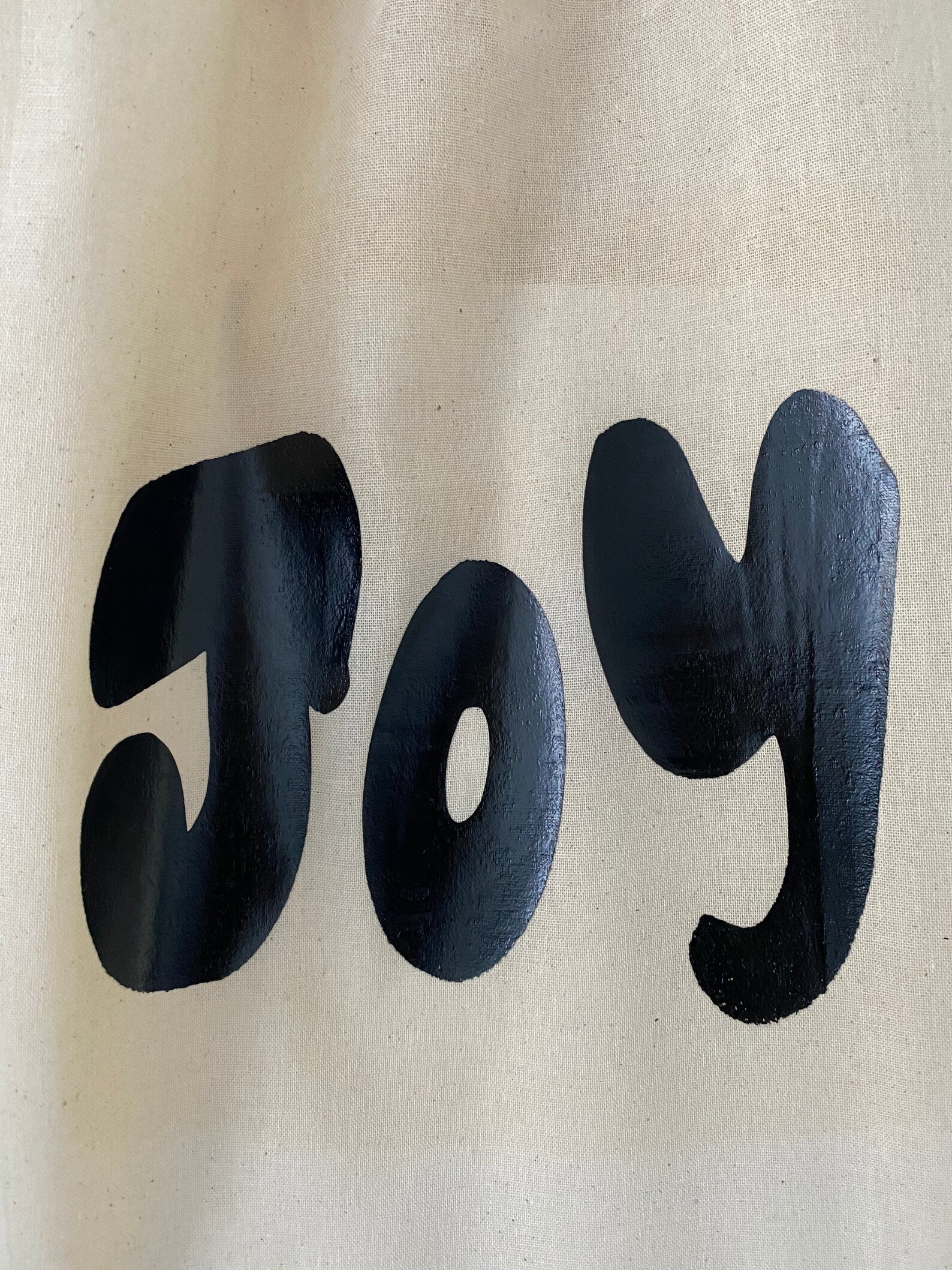 Joy Slogan Tote Bag 100% Recycled Cotton Tote Bag Shopping | Etsy