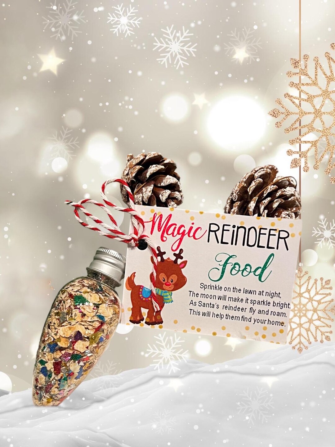 MAGIC REINDEER FOOD - Reindeer Food- Christmas Favors - Christmas ...