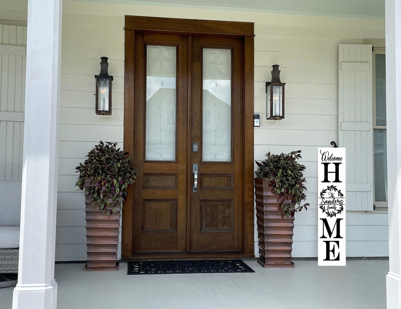 Welcome Porch Sign | Family Name Porch Sign | Housewarming Gift ...