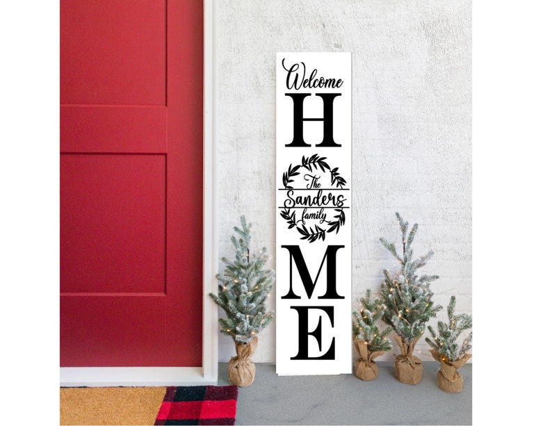 Welcome Porch Sign | Family Name Porch Sign | Housewarming Gift ...