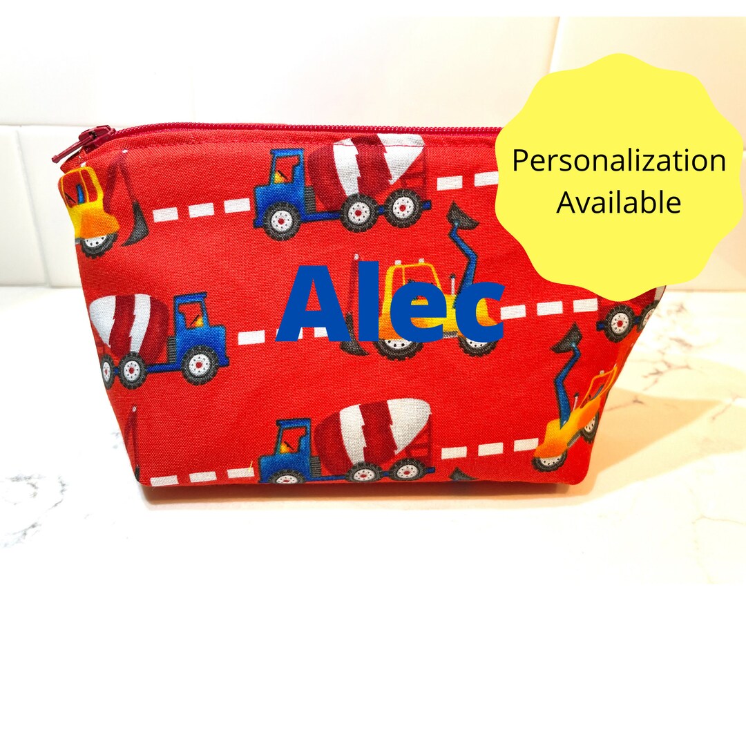 Reusable Snack Bags | Tractors and Trucks Zipper Pouch - Etsy