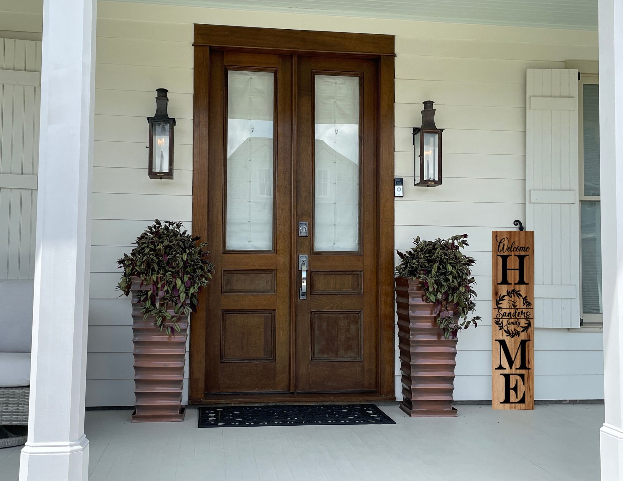 Welcome Porch Sign | Family Name Porch Sign | Housewarming Gift ...
