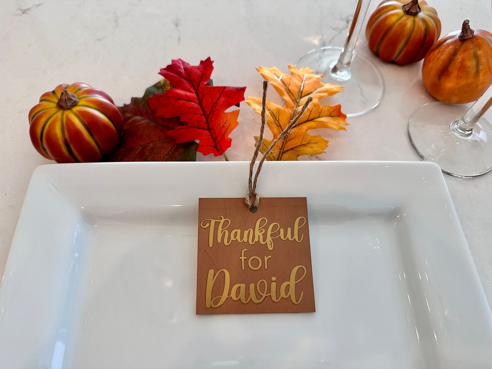 Thanksgiving Table Place Cards Friendsgiving Table Place - Etsy