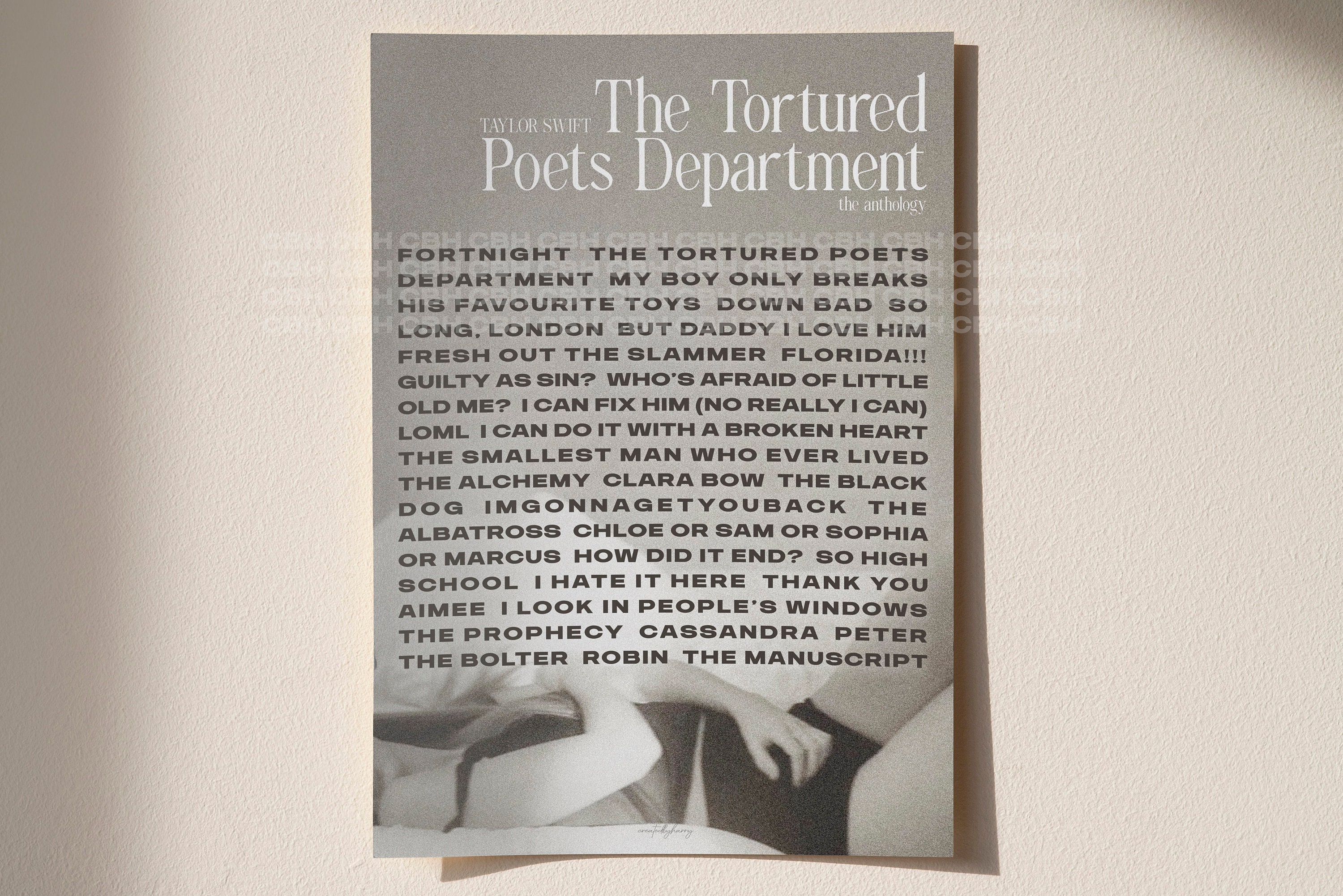 Póster TS Taylor The Tortured Poets Department TTPD Album Nuevo 2024 TS ...