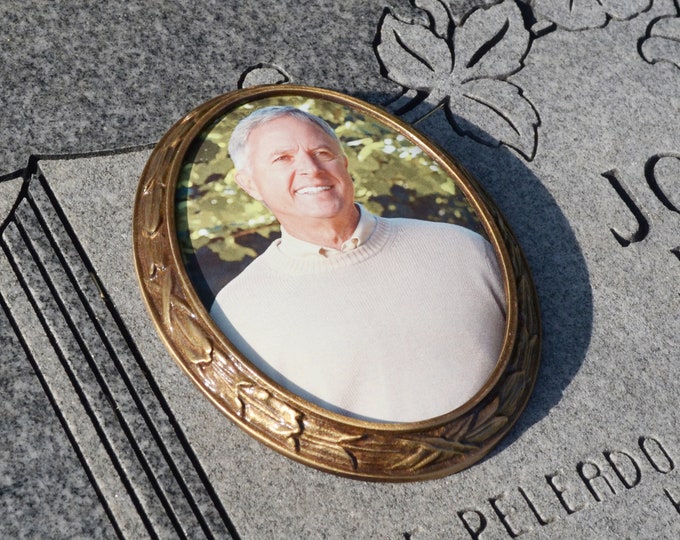 Oval Picture for Headstone With Bronze Frame Ceramic Headstone Photos ...