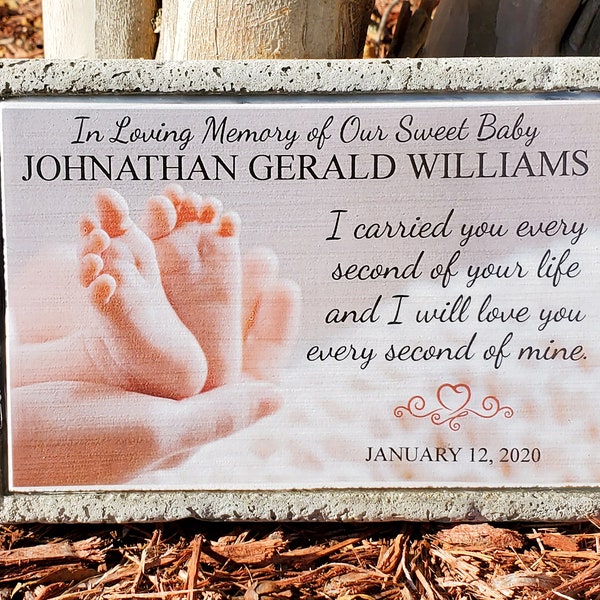 Stillborn Memorial Stone - Etsy