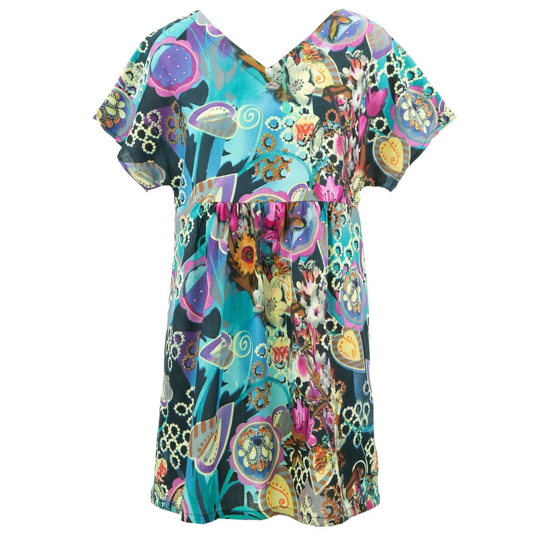 Loud Originals Lolo Short Empire Line Cotton Shift Dress Party Heart ...