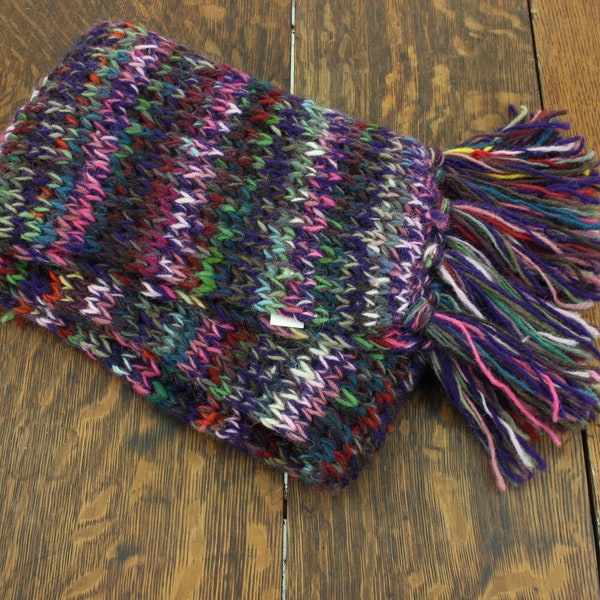 Purple Striped Scarf - Etsy