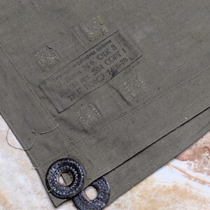 Original 1950s Vintage Soviet Army WWII Type Soldier Field Canvas Cloak ...