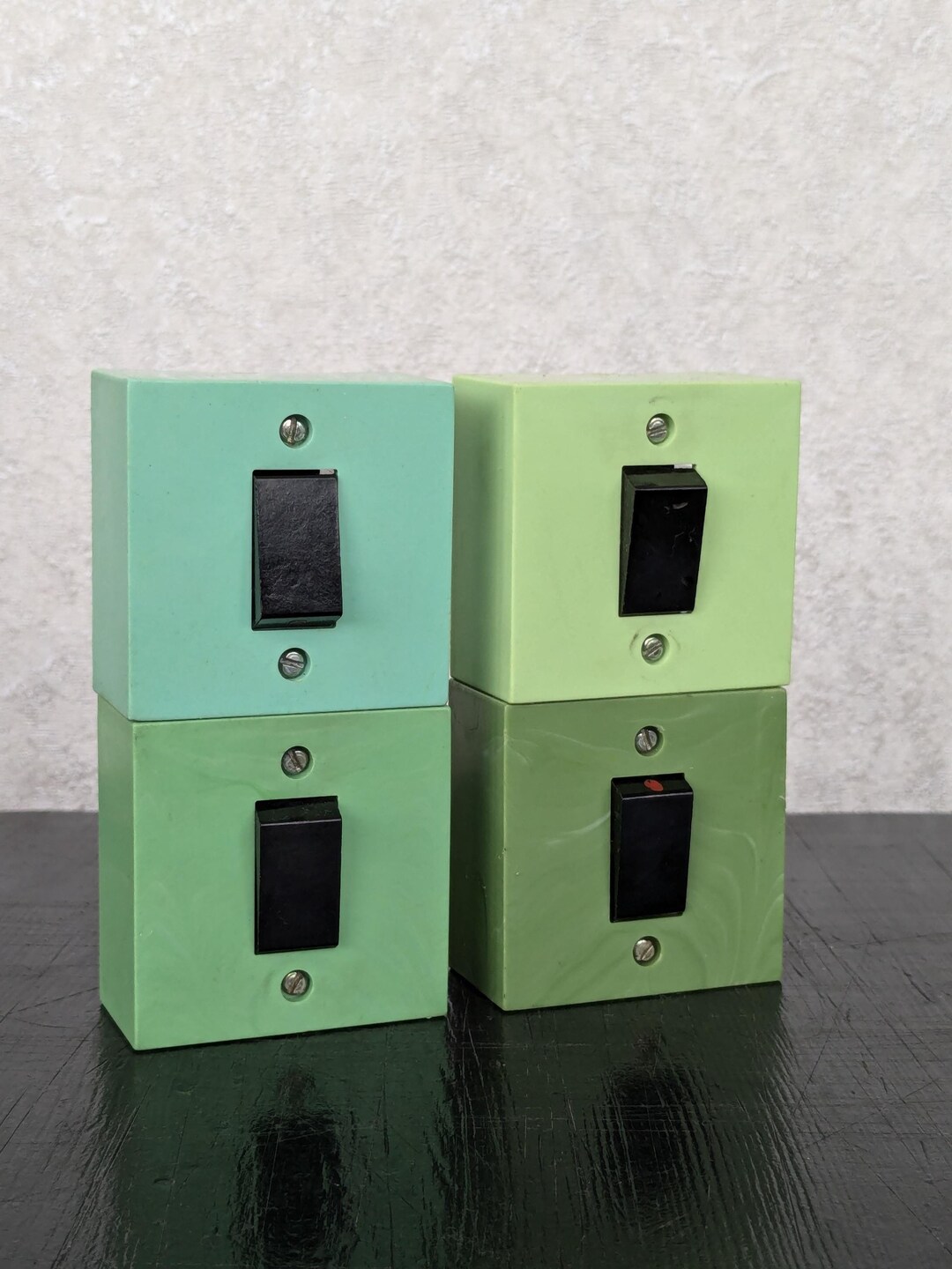 Vintage Overhead Soviet Square Minimalist Light Switch 4pc | Loft Decor ...
