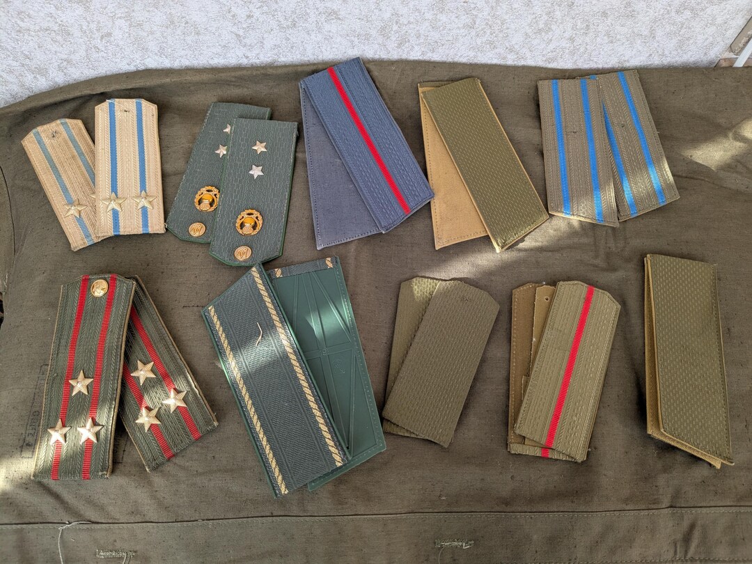 70s'80's USSR Soviet Army Shoulder Straps 10pc - Etsy