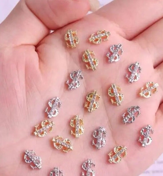 Gold Dollar Signs Bling