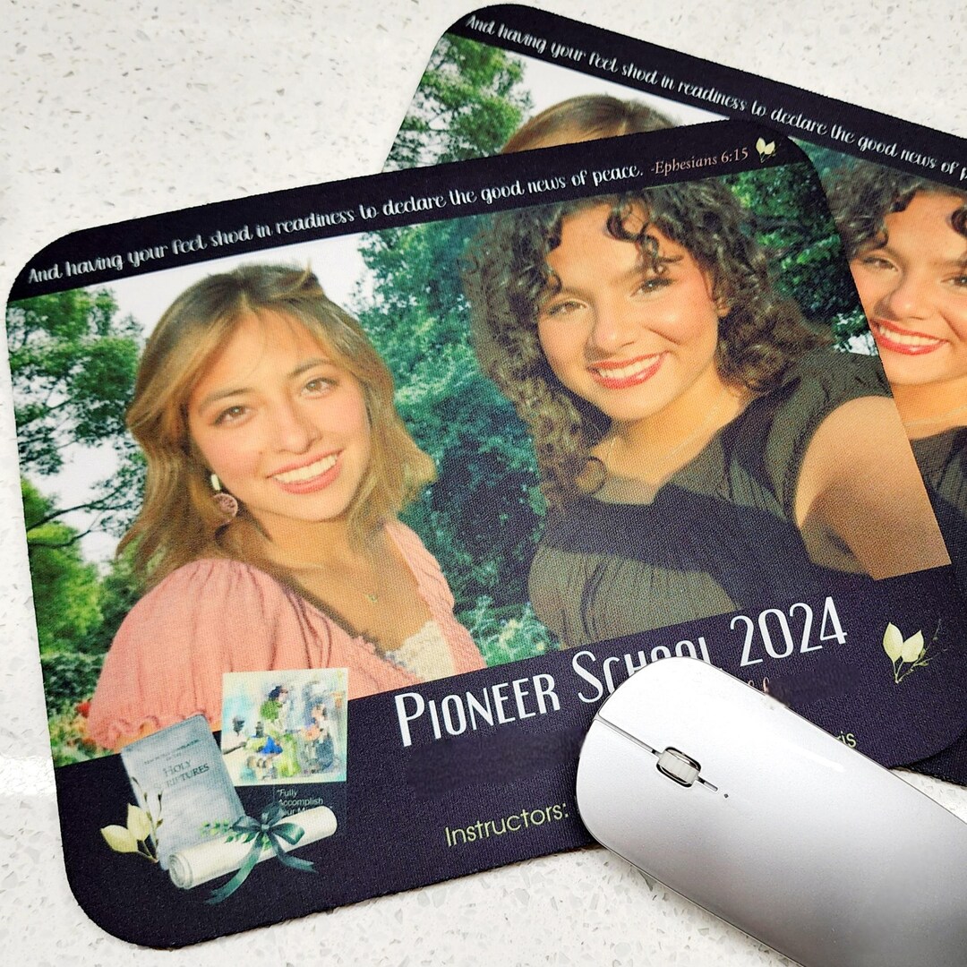 JW Pioneer Class Mouse Pad (personalized) in English & Spanish - Etsy
