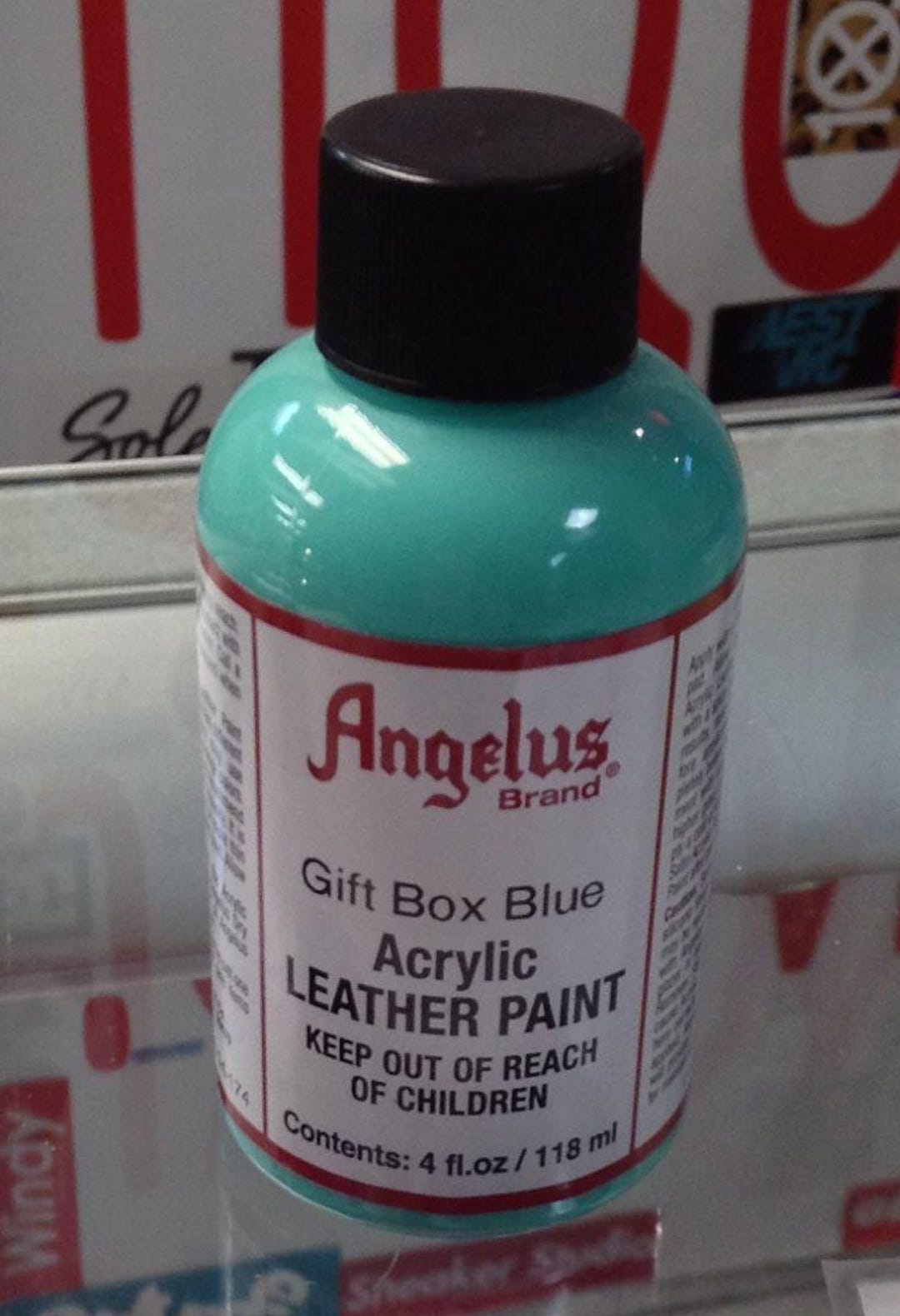 Angelus Acrylic Leather Paint 4 FL OZ Gift Box Blue Gold South Beach 2 ...