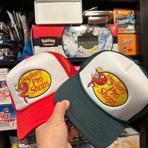 2024 Magikarp Pro Shops Trucker Hats Cap Embroidered Blue White Black ...