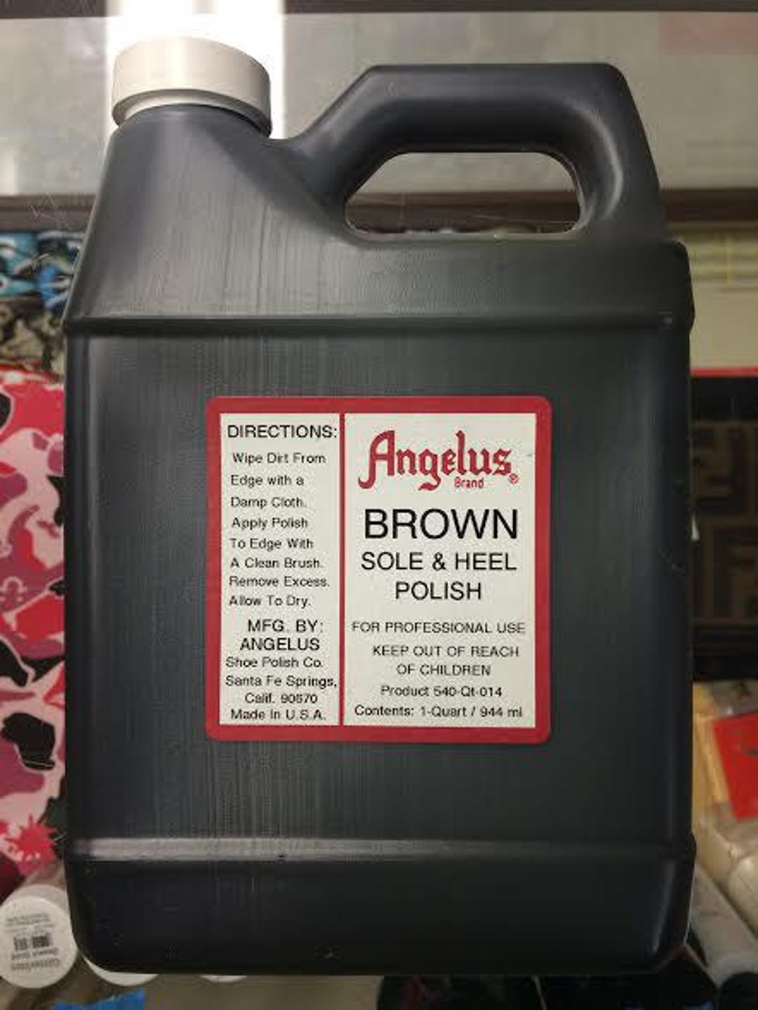 Angelus Brown Sole & Heel Polish 1 Quart - Etsy