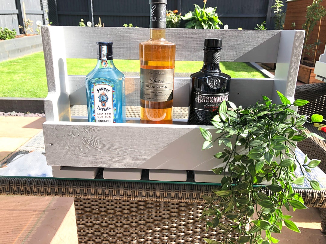 Grey Home Bar Gin Rack Drinks Rack Wine Rack Home Decor - Etsy UK