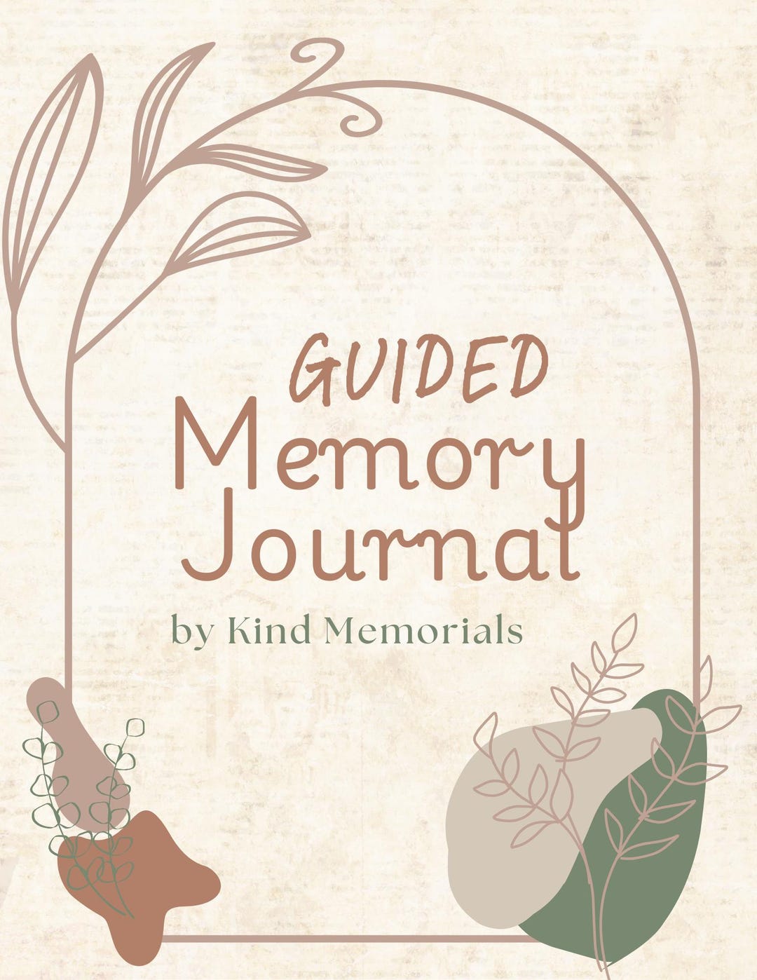 Guided Memory Journal: Grief Remembrance & Healing (digital Download ...