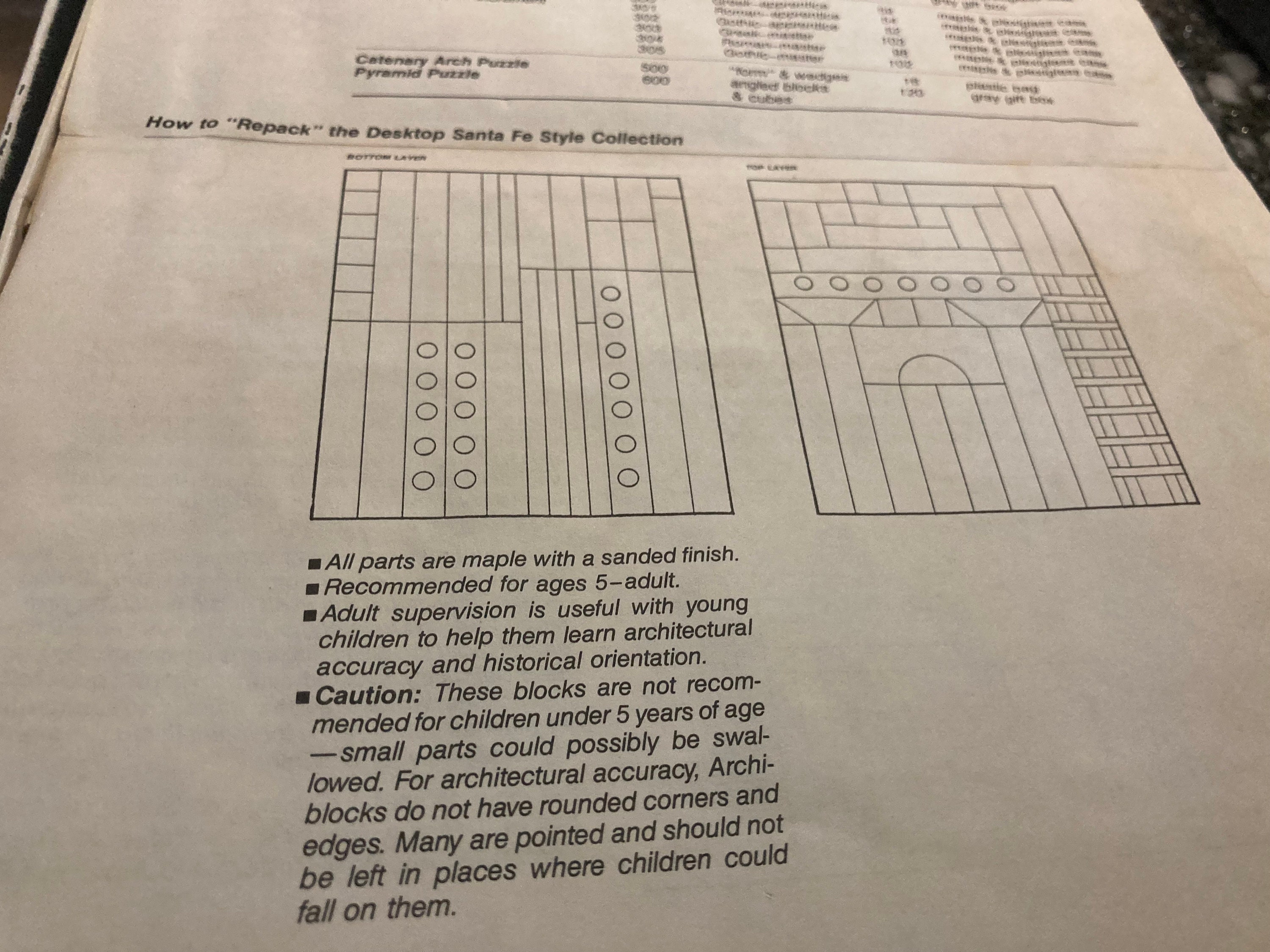Archiblocks Desktop Classic Sante Fe Building Blocks - Etsy