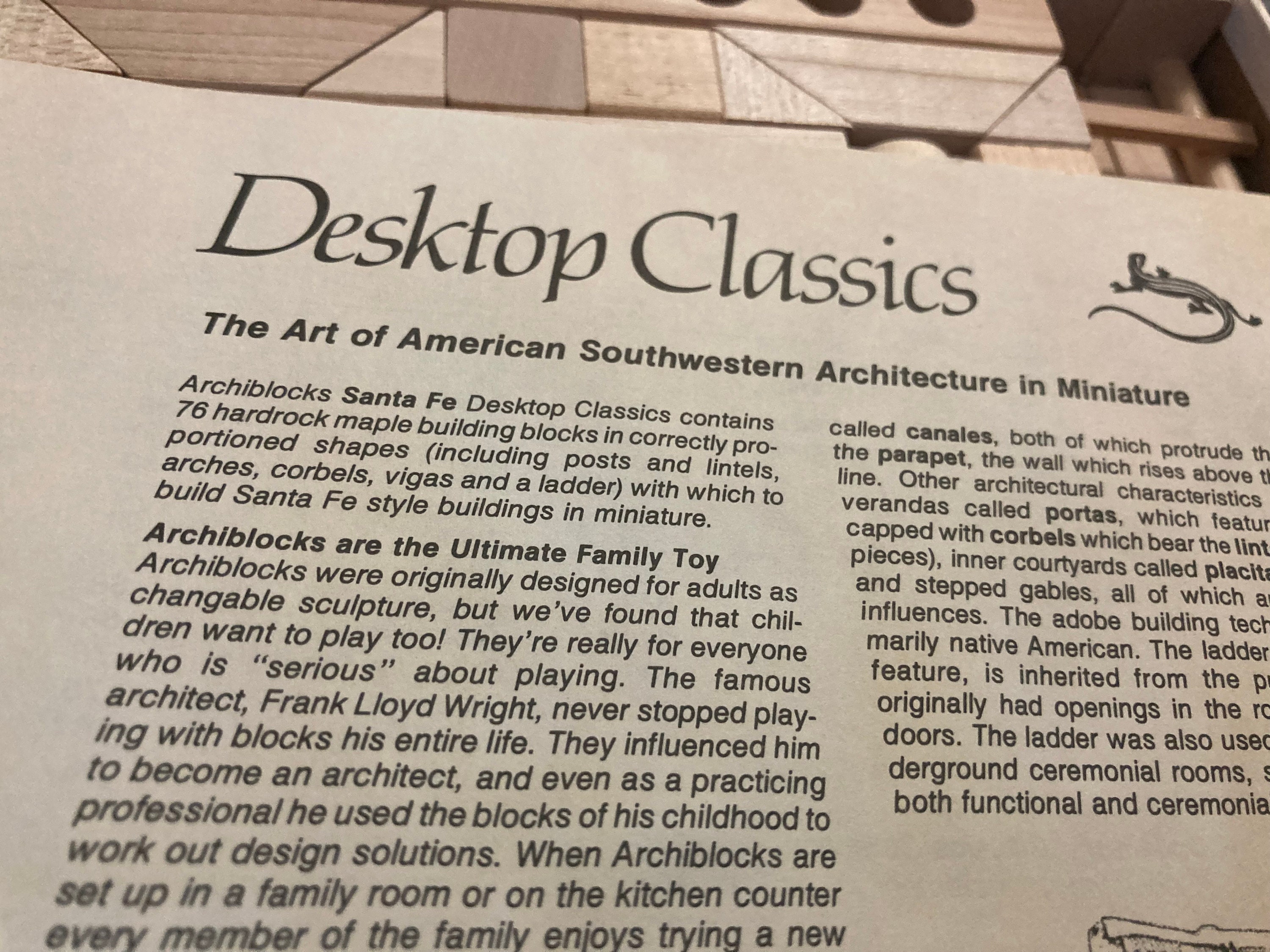 Archiblocks Desktop Classic Sante Fe Building Blocks - Etsy